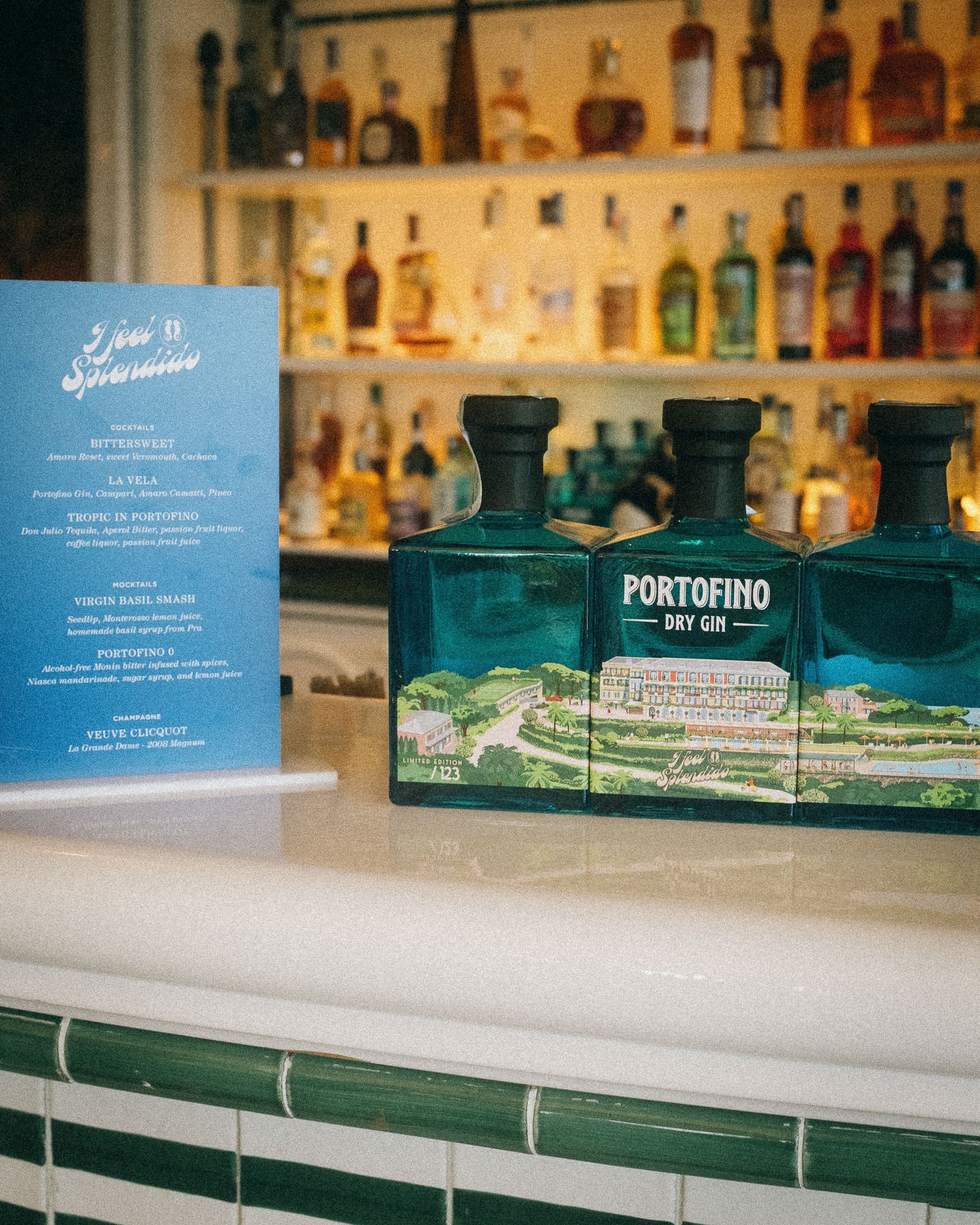 Portofino Dry Gin celebra l'Hotel Splendido: bottiglia per i 123 anni